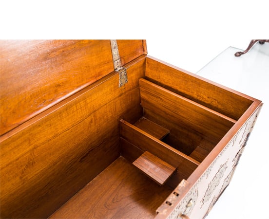 Antique Teakwood Arab Chest - The Past Perfect Collection