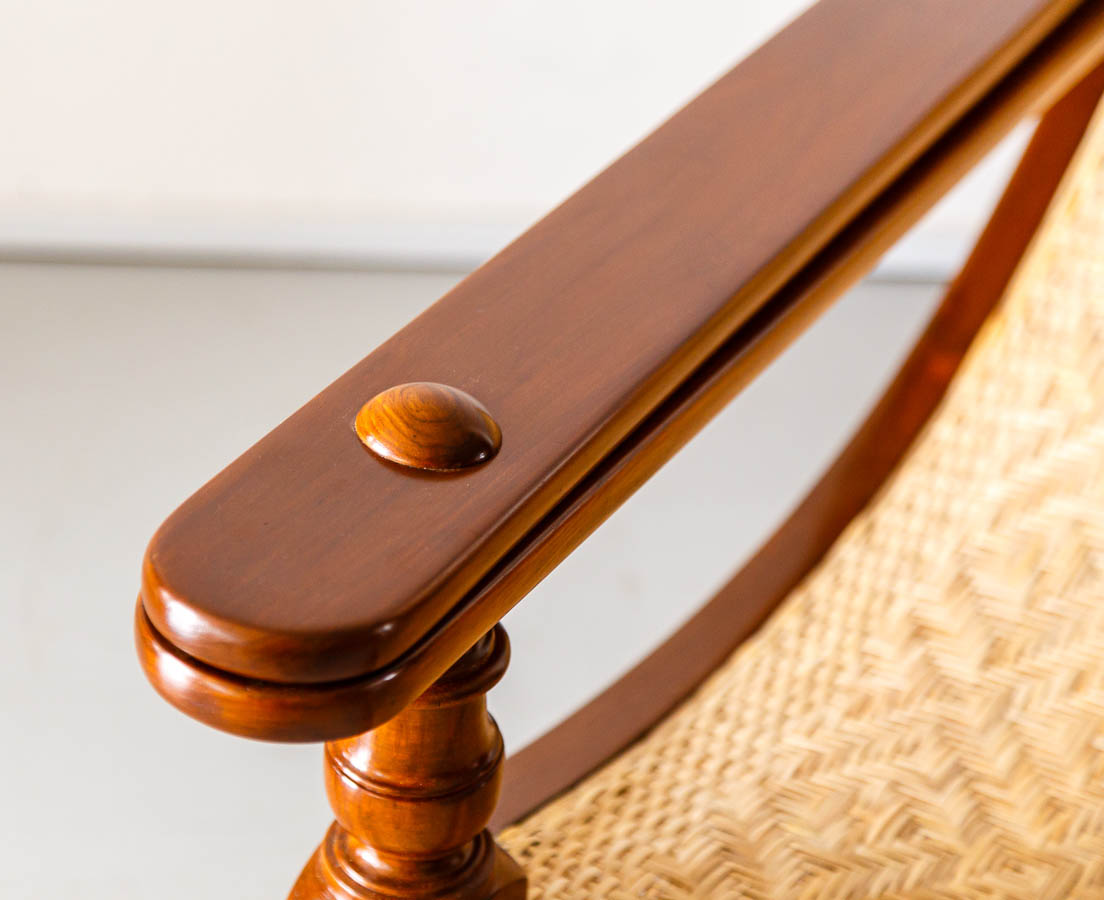 British Colonial Teakwood Planter’s Chair - The Past Perfect Collection