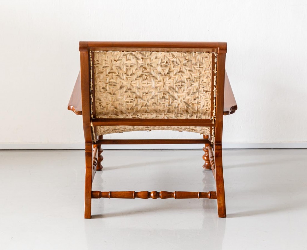 British Colonial Teakwood Planter’s Chair - The Past Perfect Collection