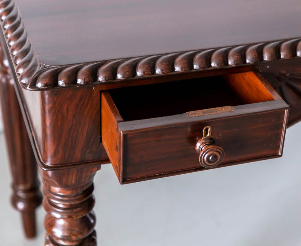 British Colonial Rosewood Writing Desk - The Past Perfect Collection