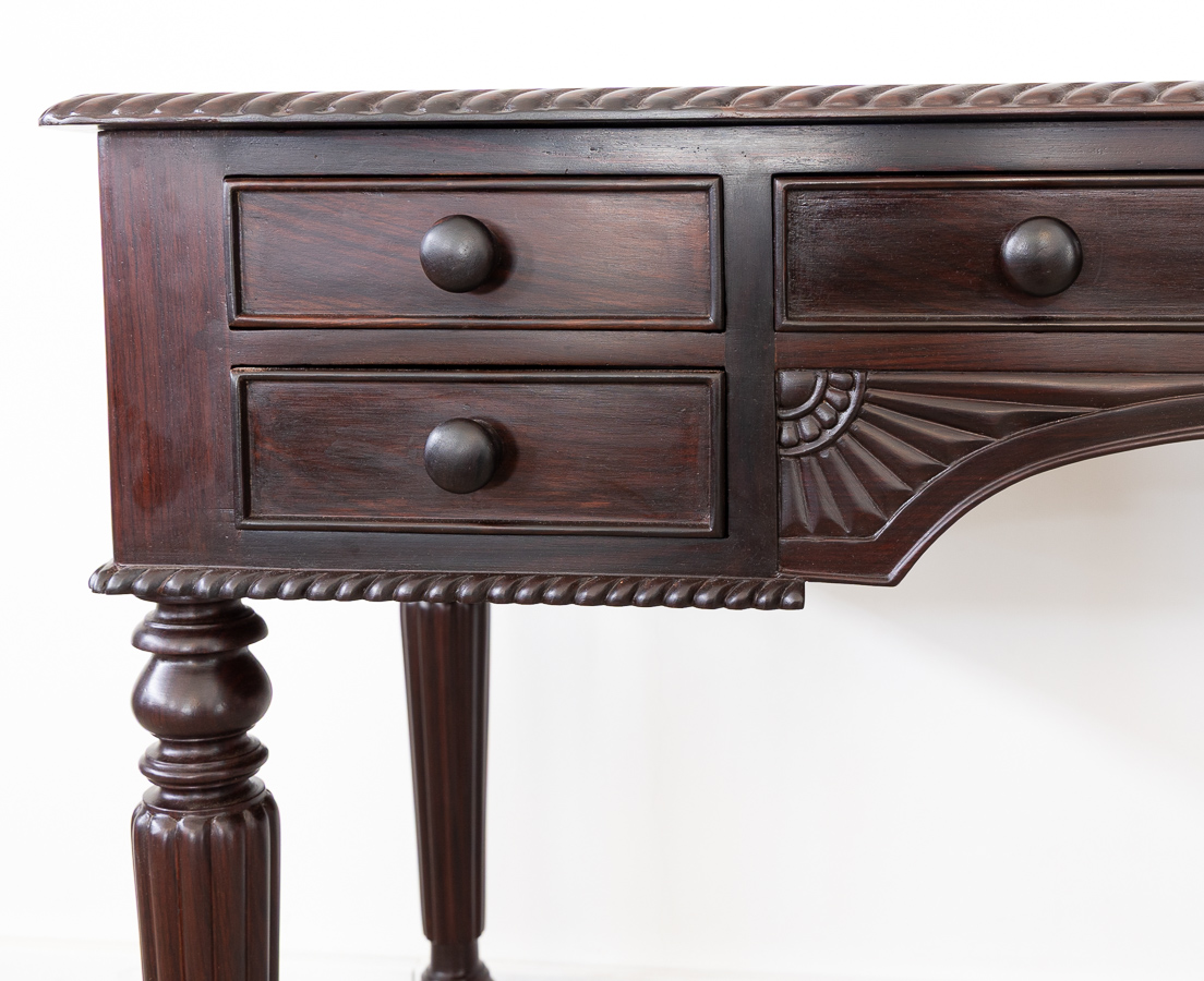 British Colonial Rosewood Writing Desk - The Past Perfect Collection