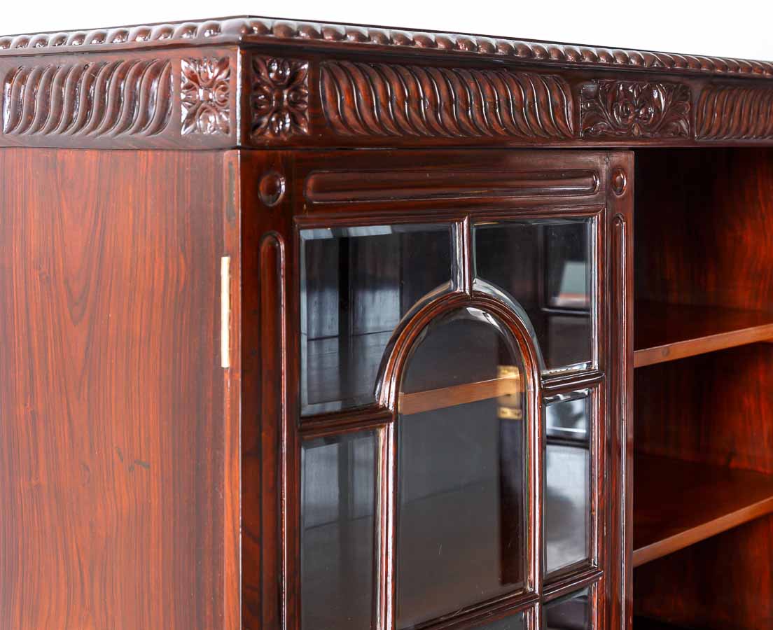 British Colonial Glass Front Sideboard - The Past Perfect Collection