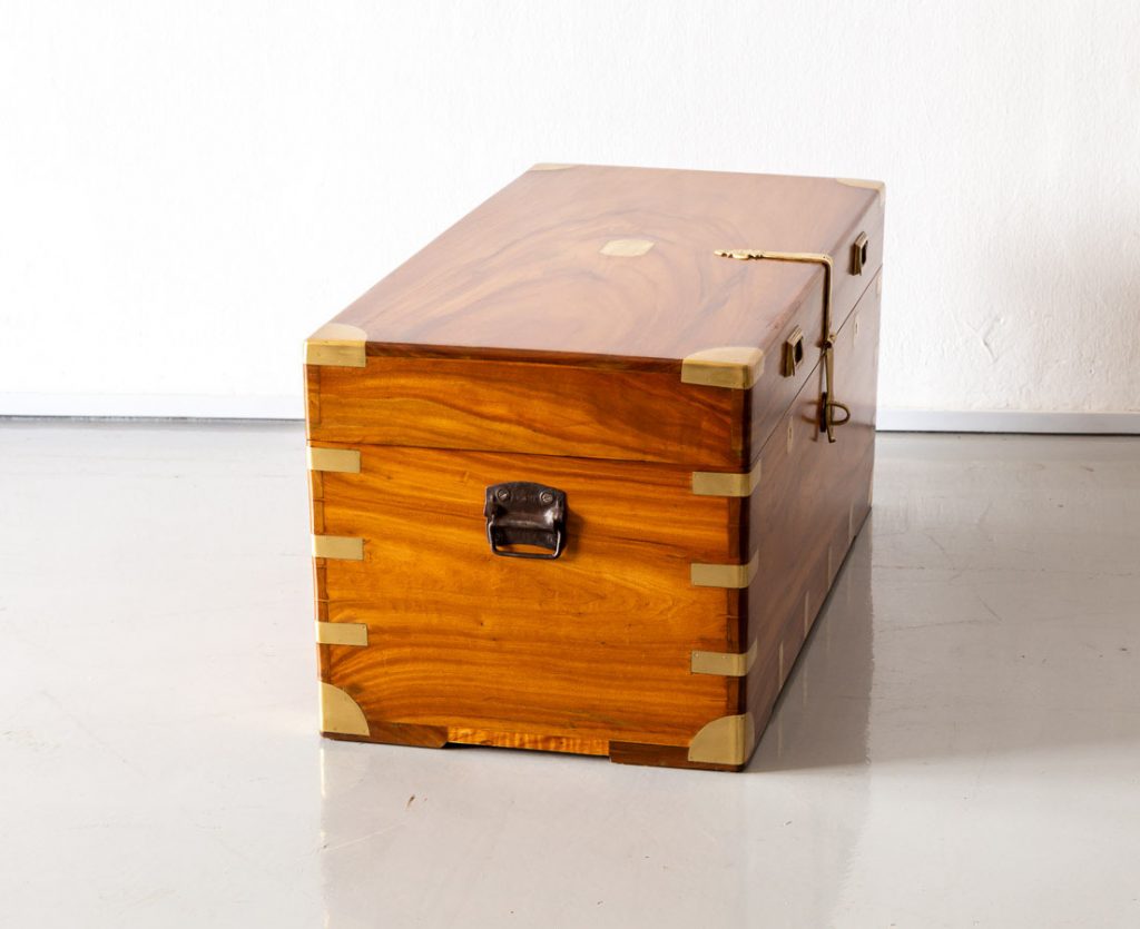 Antique British Colonial Travel Chest - The Past Perfect Collection
