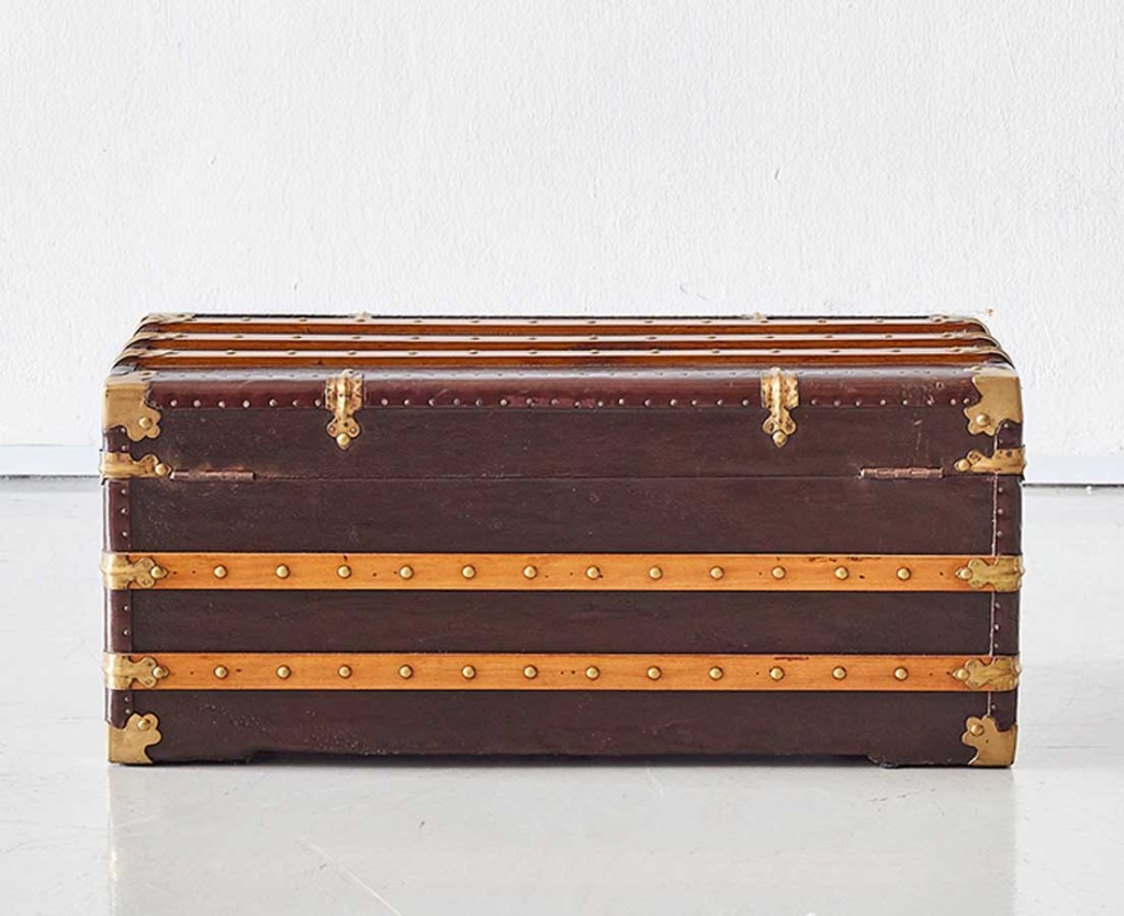 Antique British Colonial Suitcase - The Past Perfect Collection
