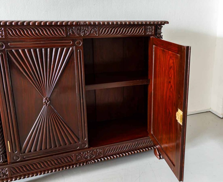 British Colonial Sunburst Sideboard - The Past Perfect Collection