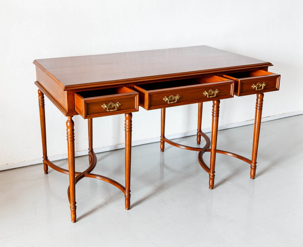 British Colonial Teakwood Console Table - The Past Perfect Collection