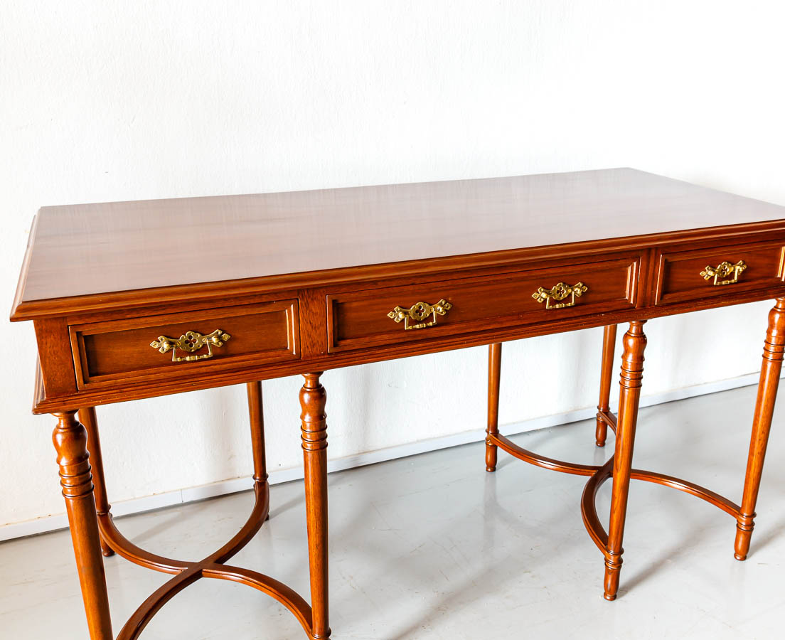 British Colonial Teakwood Console Table - The Past Perfect Collection