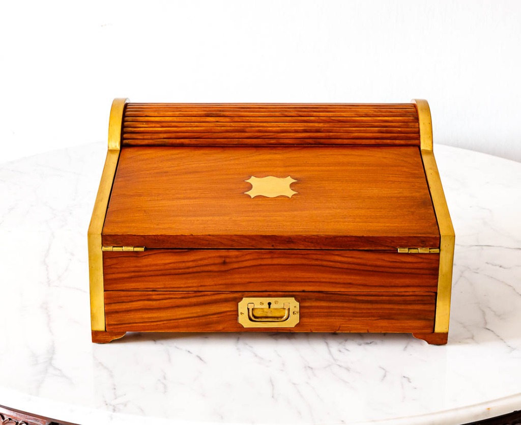 British Colonial Camphor Writing Slope Box - The Past Perfect Collection