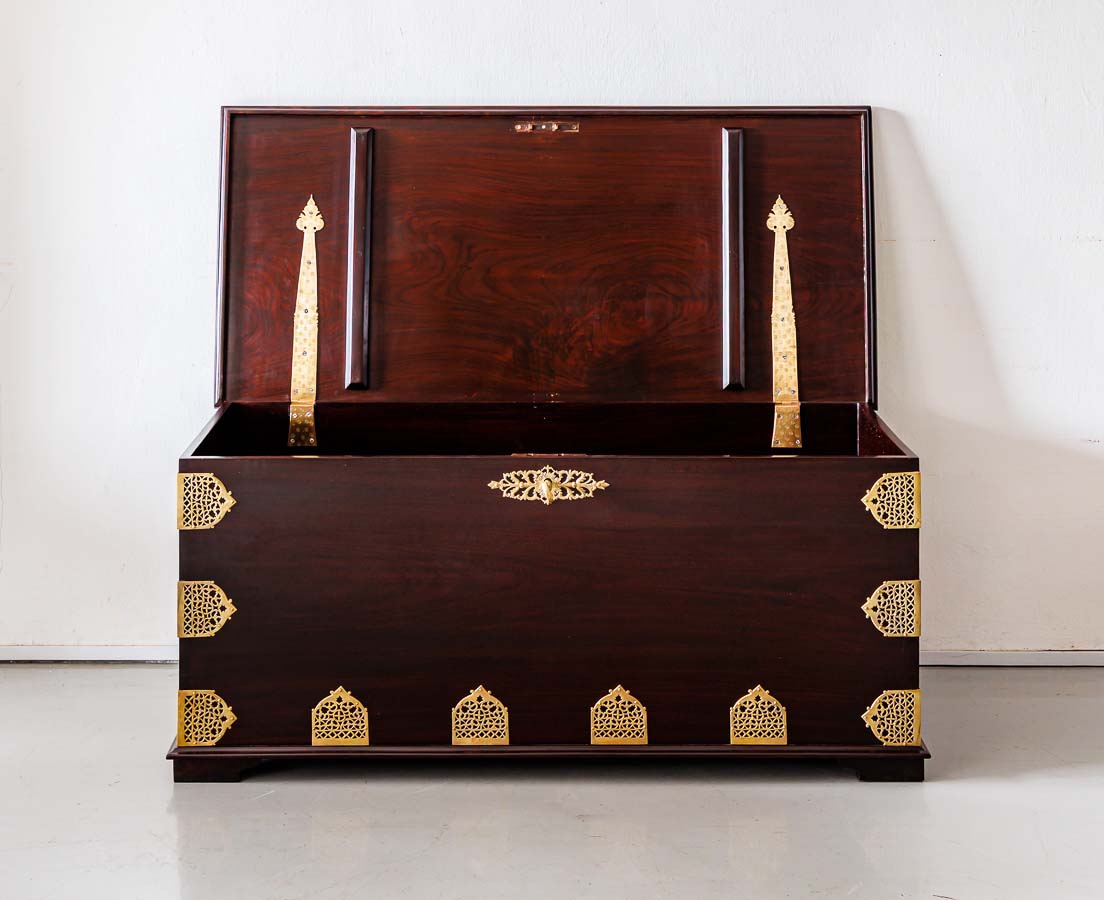 Dutch Colonial Brass Bound Chest - The Past Perfect Collection