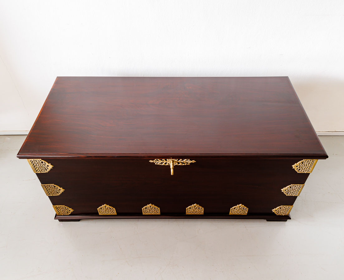 Dutch Colonial Brass Bound Chest - The Past Perfect Collection