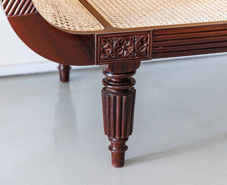 Antique British Colonial Sofa - The Past Perfect Collection